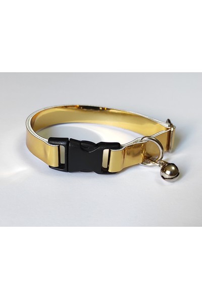 Nimbo Ayarlanabilir Ayna Altın Sarısı Kedi ve Küçük Irk Köpek Tasması-Altın Nimbo Ayarlanabilir Ayna Altın Sarısı Kedi ve Küçük Irk Köpek Tasması-Altın