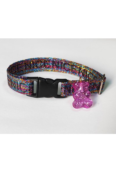 Nimbo Ayarlanabilir Lila Jelibon Ayıcık Kedi ve Küçük Irk Köpek Tasması-Renkli Nimbo Ayarlanabilir Lila Jelibon Ayıcık Kedi ve Küçük Irk Köpek Tasması-Renkli
