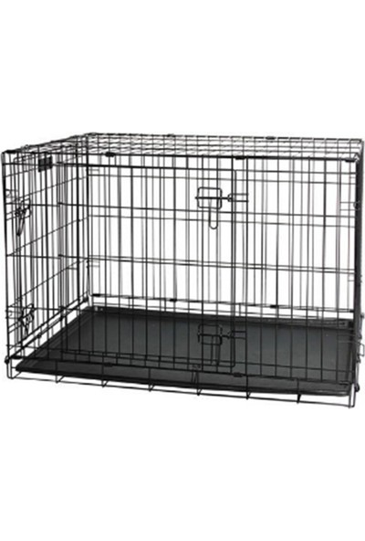 Oripet Köpek Kafesi Iki Kapılı Katlanabilir 107 x 69 x 78 cm