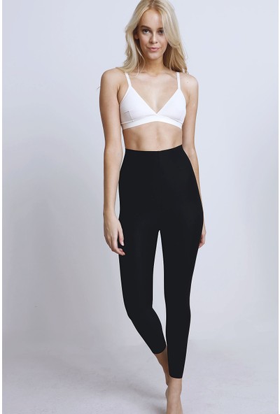 Herita Siyah Lazer Kesim Yüksel Bel Tayt Herita Siyah Lazer Kesim Yüksel Bel Tayt