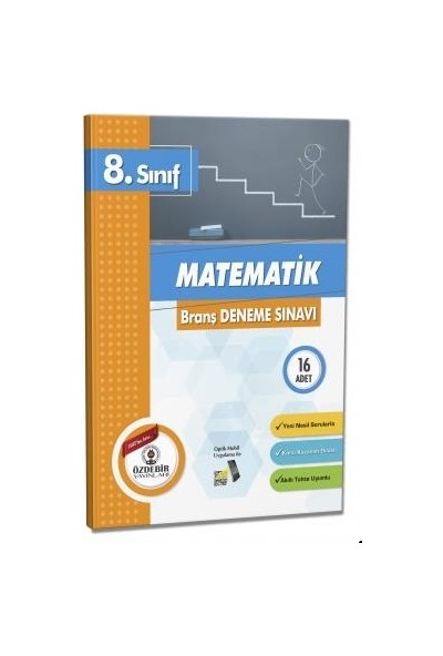 Özde Bir Yayınları Yayınları 8. Sınıf Matematik Branş Deneme Sınavı