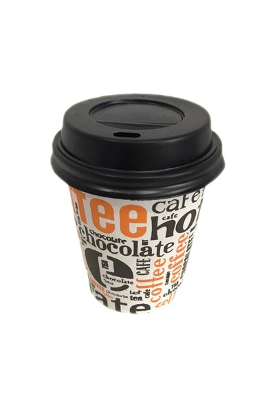 Rhino 7 Oz Karton Delikli Kapaklı Kahve Bardağı 100'lü