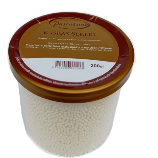 Pastaland Kaskas Şekeri 200 gr (Beyaz) Fiyatı - Taksit Seçenekleri