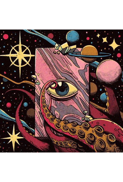 Hobimania Göz Psychedelic Pembe Duvar Örtüsü Tapestry 150X100 cm Duvar Dekorasyon Moda