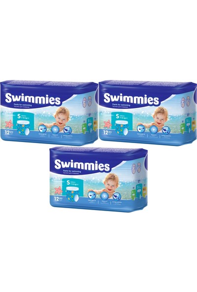 Swimmies Mayo Bebek Bezi Small-Küçük 7-13KG 36 'lı(3 Lü Set) Swimmies Mayo Bebek Bezi Small-Küçük 7-13KG 36 'lı(3 Lü Set)