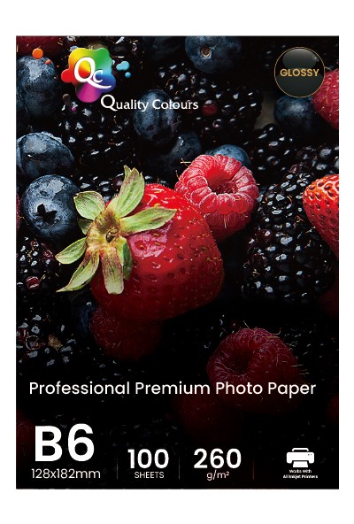 QC B6 Fotoğraf Kağıdı 260 gr Parlak