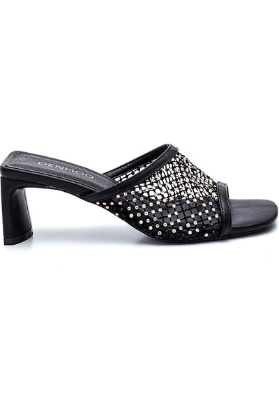 Derimod Kadın Taş Detaylı Topuklu Terlik