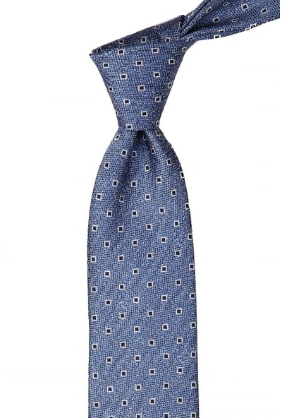 Kravatkolik Mavi Küçük Desen Mendilli Klasik Kravat KK10625 Kravatkolik Mavi Küçük Desen Mendilli Klasik Kravat KK10625
