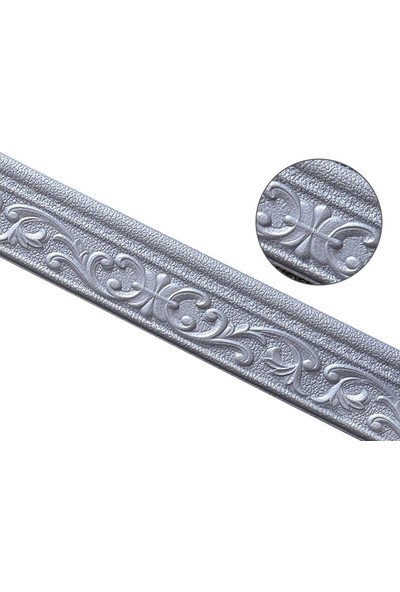 Renkli Evim Gri Desenli 2,30 cm 8 cm 1 Adet Yapışkanlı Çıta Çerçeve Esnek Süpürgelik Renkli Evim Gri Desenli 2,30 cm 8 cm 1 Adet Yapışkanlı Çıta Çerçeve Esnek Süpürgelik