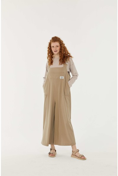 Fahhar Metal Tokalı Salopet Bej