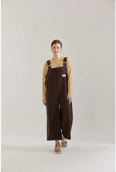 Fahhar Metal Tokalı Salopet Koyu Kahve