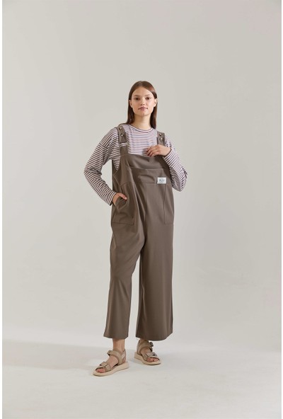 Fahhar Metal Tokalı Salopet Vizon