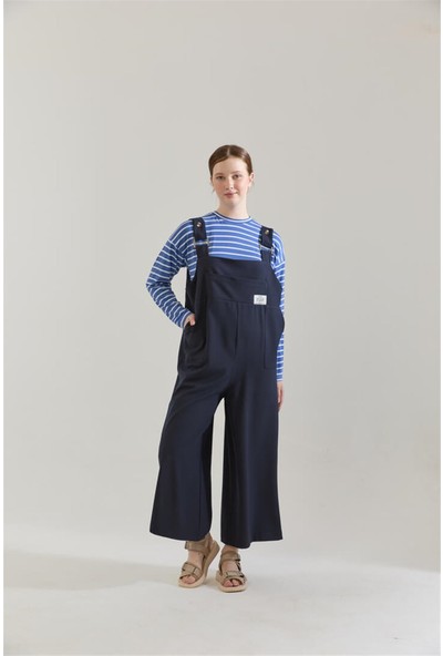 Fahhar Metal Tokalı Salopet Lacivert