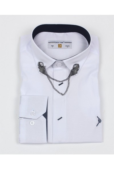 Doctor Junior Erkek Çocuk Zincir Yakalı Gömlek