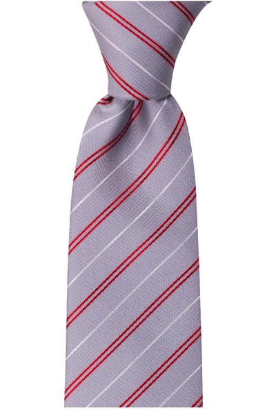 1001 Kravat Kırmızı Çizgili 8 cm Genişliğinde Kravat 1001 Kravat Kırmızı Çizgili 8 cm Genişliğinde Kravat