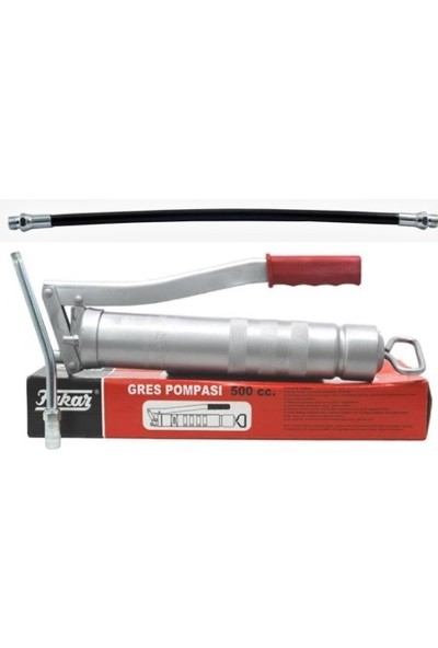 Fukar Gres Pompası 300 cc (Kaval Boru + Gres Pompa Ucu + Sprel Hortumlu)