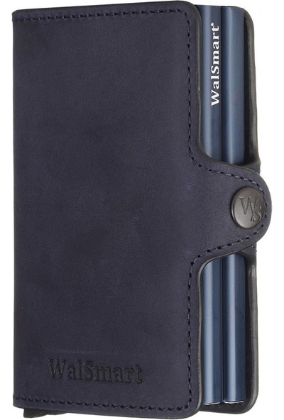 Walsmart Twin Crazy Akıllı Mekanizmalı Deri Cüzdan