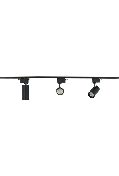 Coral Light Mini Ray Spot Set Gu-10 Duylu ( 3 Spot Lamba 1 Mt Ray 3 Gu10 Led Ampul Sarı Işık Siyah Kasa Coral Light Mini Ray Spot Set Gu-10 Duylu ( 3 Spot Lamba 1 Mt Ray 3 Gu10 Led Ampul Sarı Işık Siyah Kasa