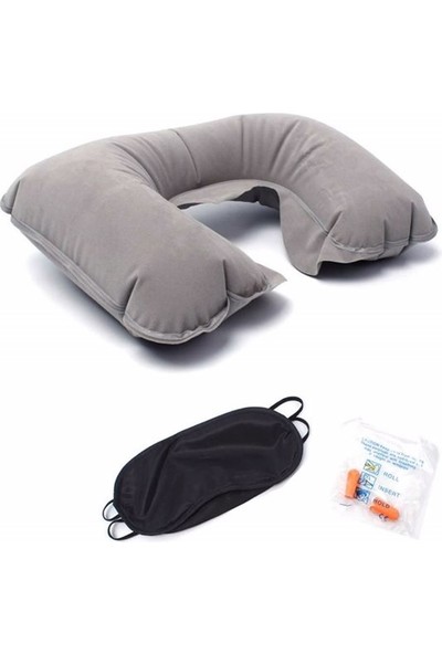 Murad Et Olsun Üçlü Seyahat Seti Şişme Yastık Göz Bandı Kulak Tıkacı Murad Et Olsun Üçlü Seyahat Seti Şişme Yastık Göz Bandı Kulak Tıkacı