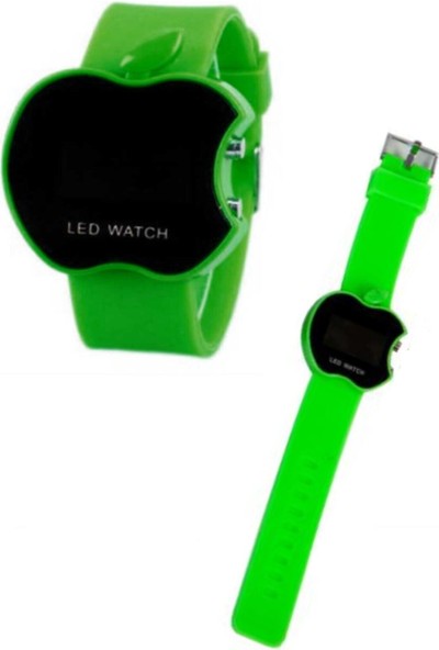 Zavira Elma Apple Şeklinde Dijital LED Watch Kol Saati Çocuk Saati Elma Saat Zavira Elma Apple Şeklinde Dijital LED Watch Kol Saati Çocuk Saati Elma Saat