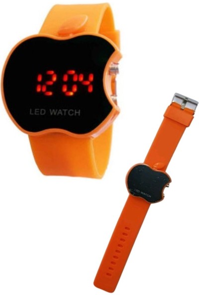 Zavira Elma Apple Şeklinde Dijital LED Watch Kol Saati Çocuk Saati Elma Saat Zavira Elma Apple Şeklinde Dijital LED Watch Kol Saati Çocuk Saati Elma Saat