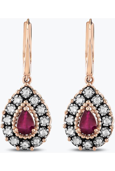 Altınbaş Elmas Yakut Küpe