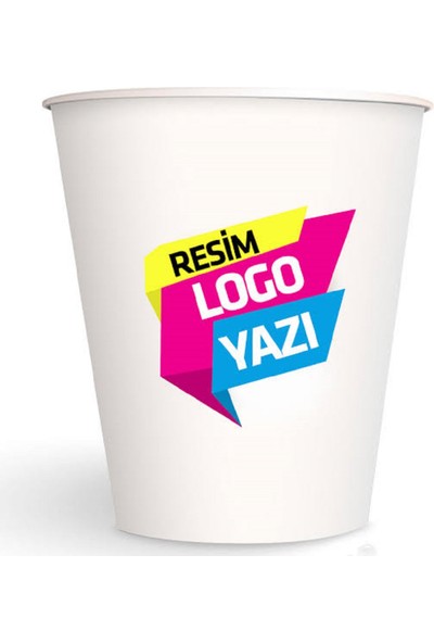 May Cup Firmaya Özel Baskılı Kağıt Bardak 1000'LI