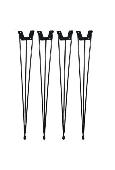 Tapacım Metal Tel Ayak Firkete Kütük Sehpa Ayağı 46 cm 6 mm Siyah Tapacım Metal Tel Ayak Firkete Kütük Sehpa Ayağı 46 cm 6 mm Siyah