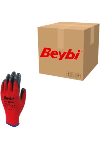 Beybi Işçi Eldiveni Zebra Pn5 10XL (1 Koli 288 Çift)