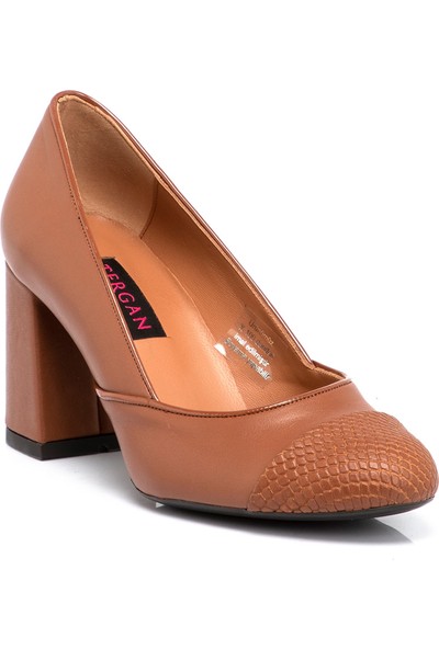 Tergan Taba Deri Kadın Ayakkabı 65651D12