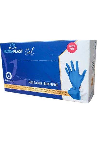 Glove S Beden Tpe/pe Poşet Mavi Elastik Eldiven 100 Adet Glove S Beden Tpe/pe Poşet Mavi Elastik Eldiven 100 Adet