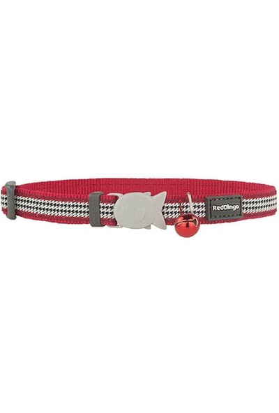 Red Dingo Fang It Desenli Kırmızı Kedi Boyun Tasması 12 mm Red Dingo Fang It Desenli Kırmızı Kedi Boyun Tasması 12 mm