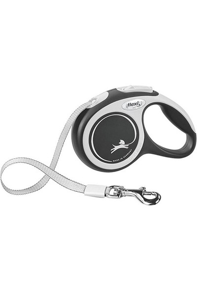 Flexi New Comfort Şerit Otomatik Gezdirme Tasması (M) 5m Siyah Flexi New Comfort Şerit Otomatik Gezdirme Tasması (M) 5m Siyah