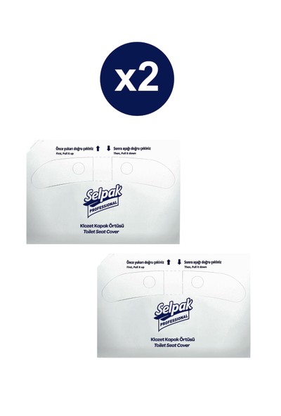 Selpak Professional Klozet Kapak Örtüsü 250 Yaprak 2'li