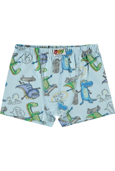 Öts Erkek Çocuk Boxer 2-12 Yaş Mavi