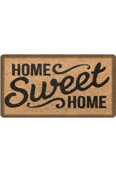 Koza Home Dekoratif Home Sweet Home Kahverengi Kapı Önü Paspası 45 x 65 Koza Home Dekoratif Home Sweet Home Kahverengi Kapı Önü Paspası 45 x 65