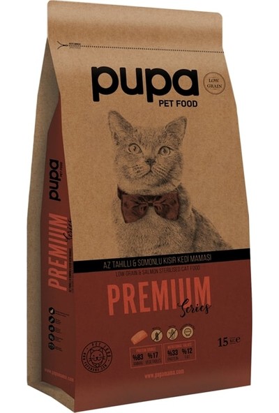 Pupa Premium Somonlu Steril Yetişkin Kedi Maması 15 kg Pupa Premium Somonlu Steril Yetişkin Kedi Maması 15 kg