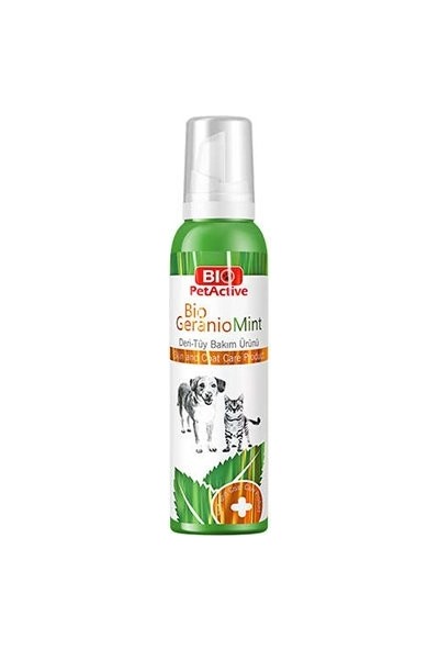 Bio Pet Active Pet Active Geraniomint Kedi ve Köpekler Için Tüy Bakım Spreyi 100 ml
