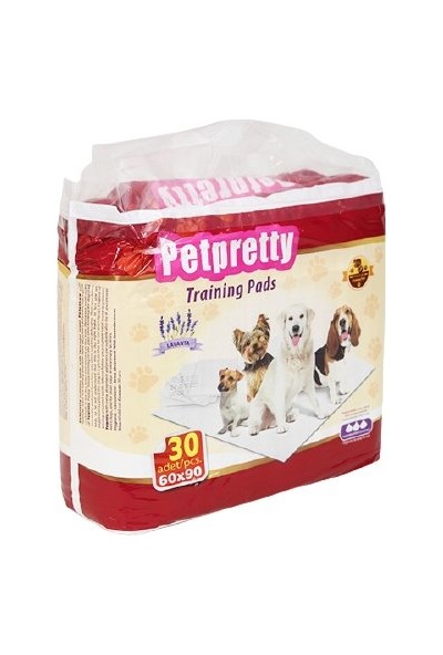 Pet Pretty Petpretty Tuvalet Eğitim Çiş Pedi Lavantalı 60X90 30'lu Pet Pretty Petpretty Tuvalet Eğitim Çiş Pedi Lavantalı 60X90 30'lu
