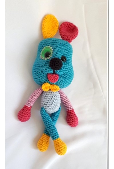 Oyuncak Park Sevimli Köpek Çıngırak Amigurumi Organik Oyuncak