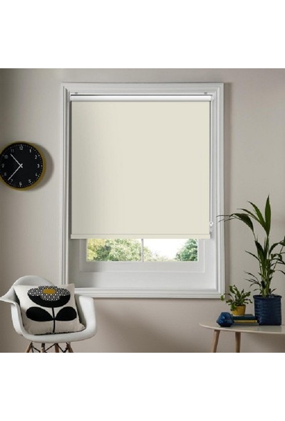 Çizgi Perde Krem Blackout Işık Geçirmeyen Karartma Stor Perde Çizgi Perde Krem Blackout Işık Geçirmeyen Karartma Stor Perde
