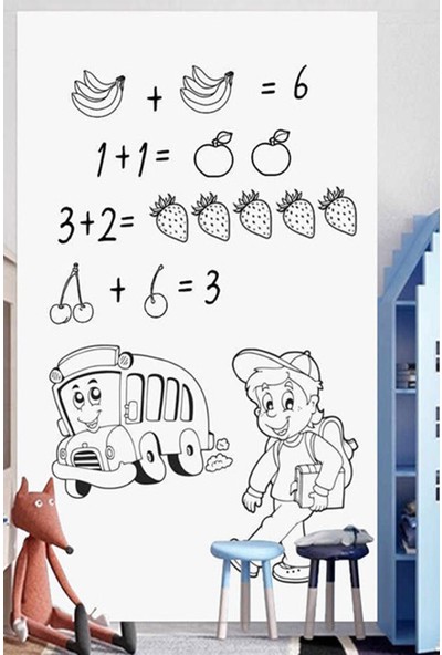 Mobee Duvara Yapışan Yapışkanlı Beyaz Yazı Tahtası Sticker Board Mobee Duvara Yapışan Yapışkanlı Beyaz Yazı Tahtası Sticker Board