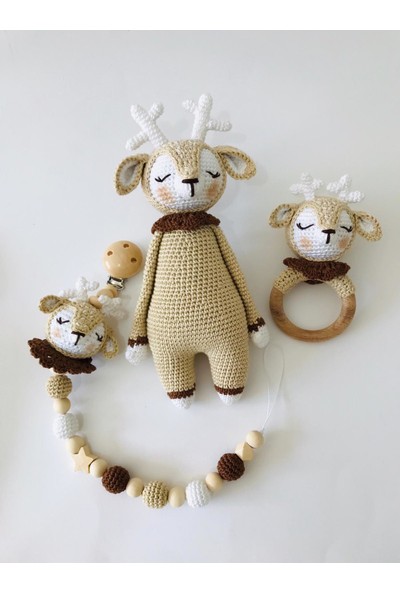 Oyuncak Park Yeni Doğan Uykucu Geyik Seti Amigurumi Organik Oyuncak Oyuncak Park Yeni Doğan Uykucu Geyik Seti Amigurumi Organik Oyuncak