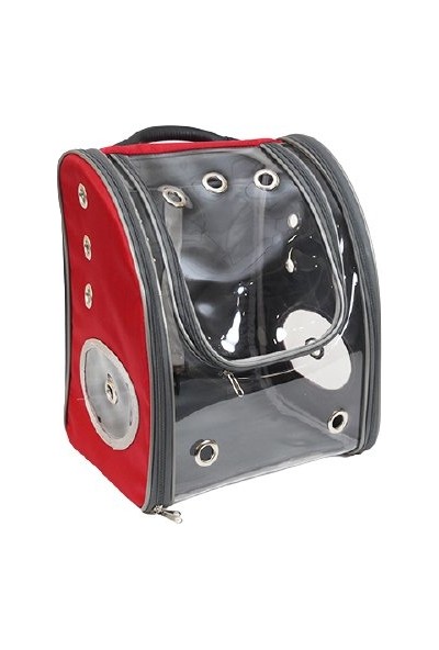 Bacco Milano Kedi ve Köpek Sırt Taşıma Çantası Kırmızı