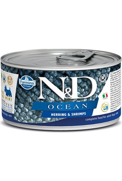 N&D Ringa Balıklı ve Karidesli Köpek Konservesi 140 gr