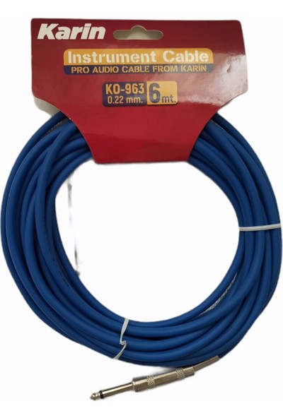 Karin KO970 - 6 Metre Enstruman Kablosu (Mavi) Karin KO970 - 6 Metre Enstruman Kablosu (Mavi)