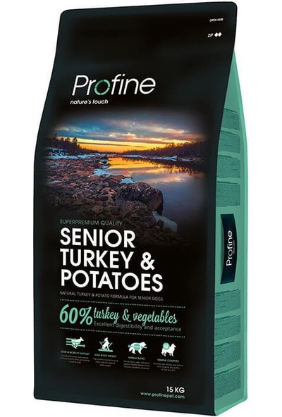 Profine Düşük Tahıllı Senior Hindili Yaşlı Köpek Maması 15 kg Profine Düşük Tahıllı Senior Hindili Yaşlı Köpek Maması 15 kg