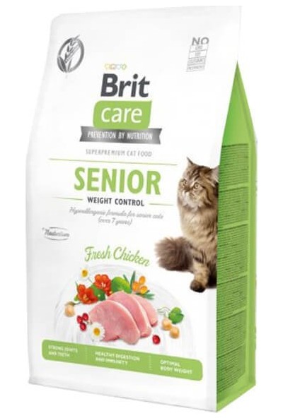 Brit Care Senior Weight Control Yaşlı Kedi Maması 2 kg Brit Care Senior Weight Control Yaşlı Kedi Maması 2 kg