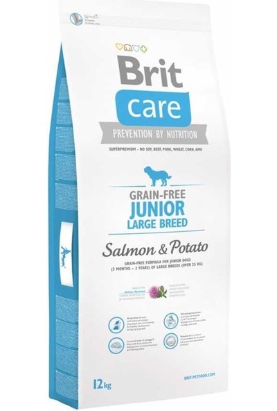 Brit Care Tahılsız Somonlu Büyük Irk Yavru Köpek Maması 12 kg Brit Care Tahılsız Somonlu Büyük Irk Yavru Köpek Maması 12 kg
