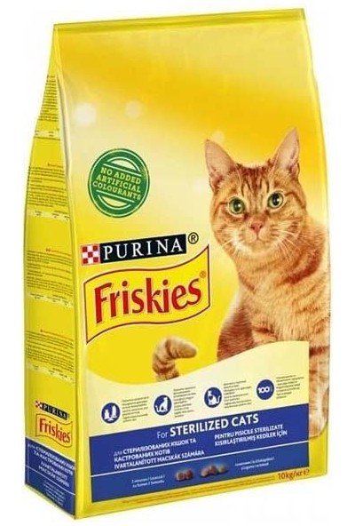 friskies Sterilised Somonlu ve Sebzeli Kısırlaştırılmış Yetişkin Kedi Maması 10 kg friskies Sterilised Somonlu ve Sebzeli Kısırlaştırılmış Yetişkin Kedi Maması 10 kg
